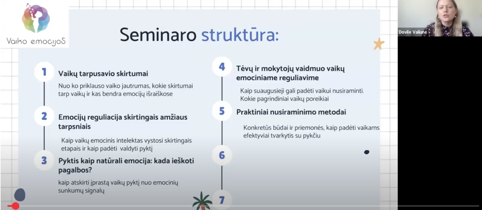 Seminaras: vaikų nusiraminimo būdų praktinis įgyvendinimas arba pyktis ...